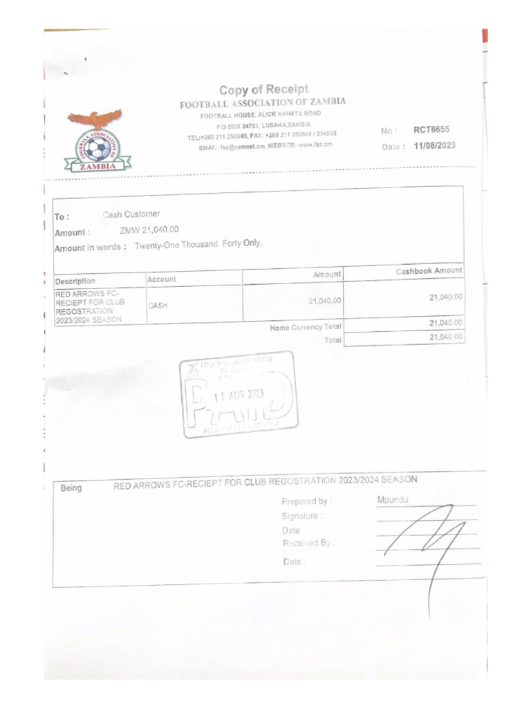 Receipt | PDF