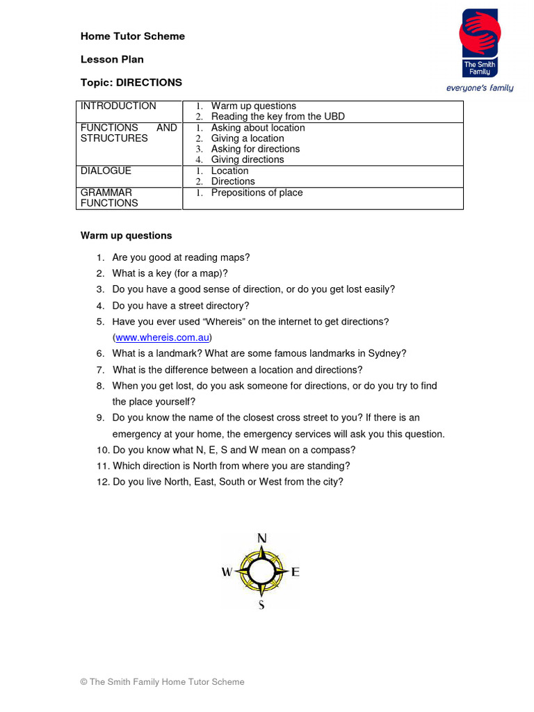 directions | PDF | Human Communication | Linguistics