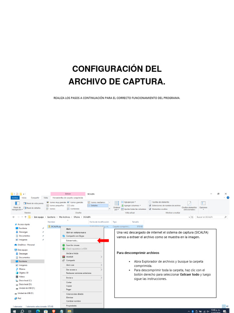 Configuracion del programa | PDF