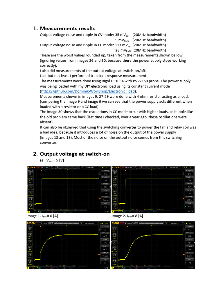 Measurements | PDF | Power Supply | Resistor