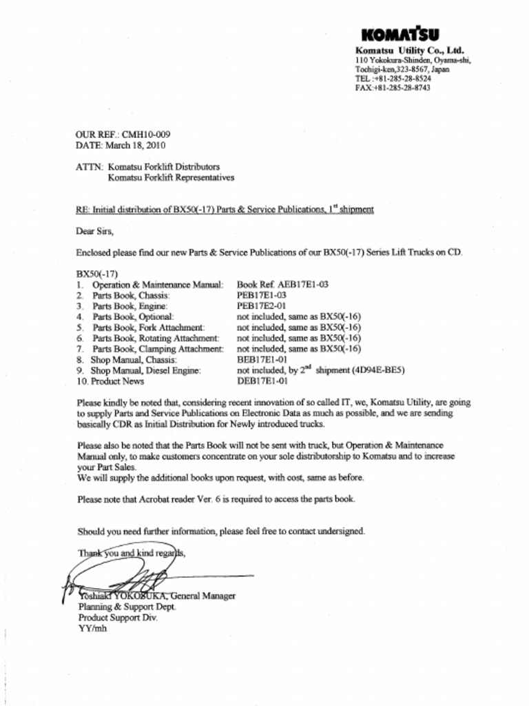 Delivery Letter | PDF