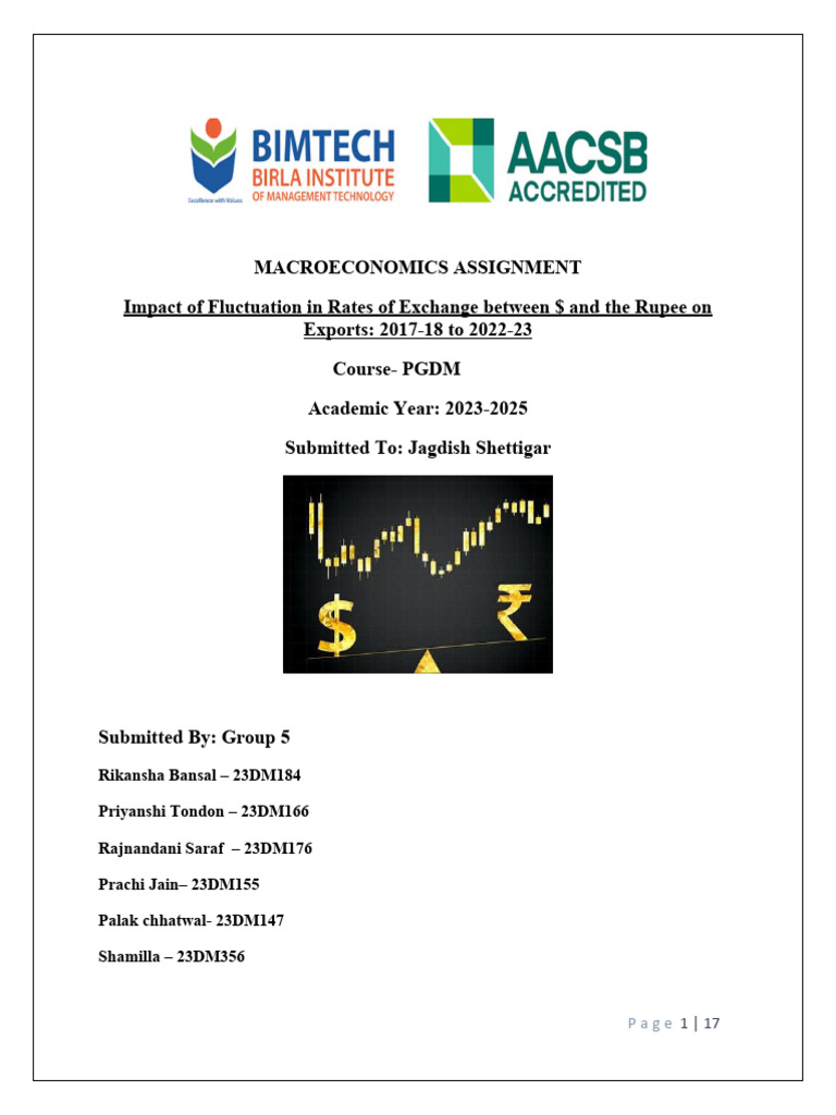 Macroeconomics - Report - Group 5 | PDF | Exchange Rate | Currency ...