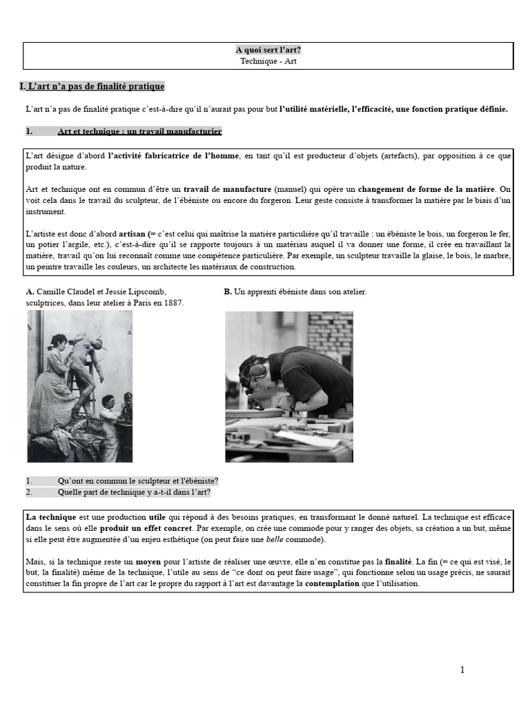 A Quoi Sert l' Art - Compressed | PDF | Beauté | Esthétique
