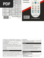 Chunghop K-1028e Universal Remote Setup Instruction With Code Table ...