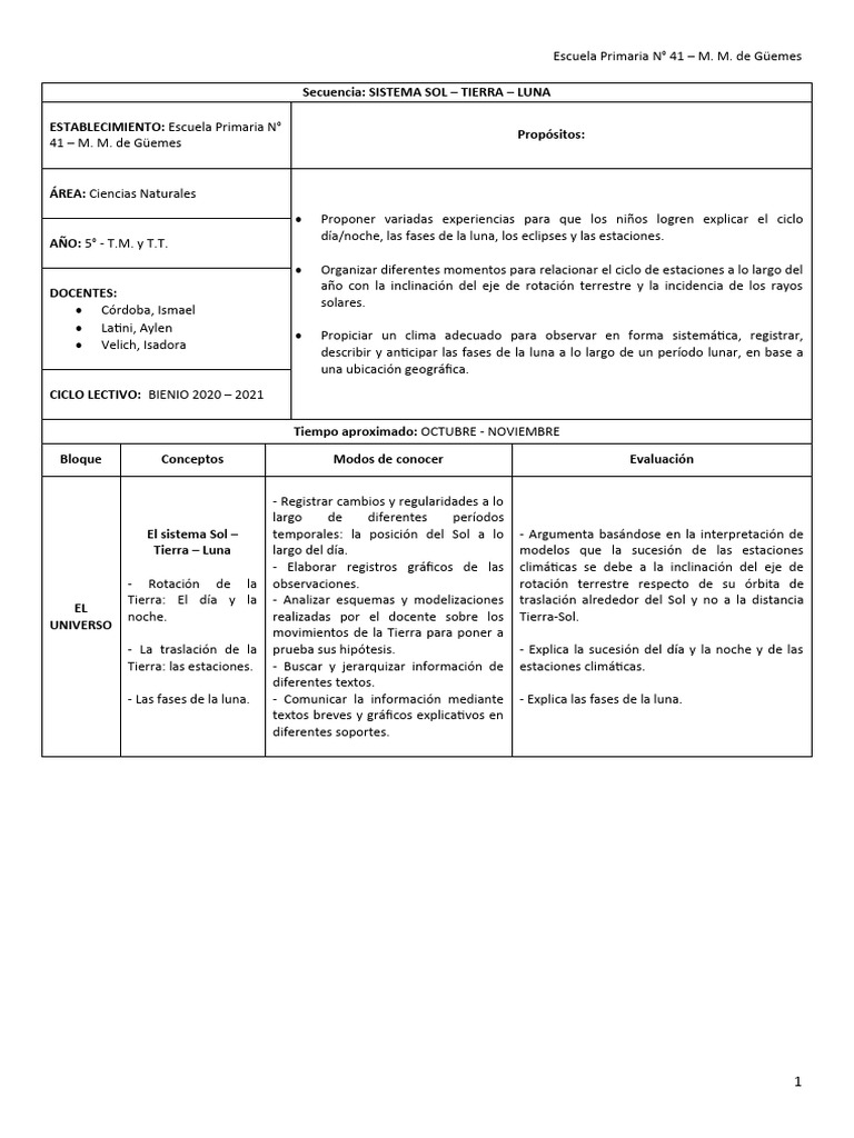 El Sistema Tierra-Sol-Luna | PDF | Luna | Tierra