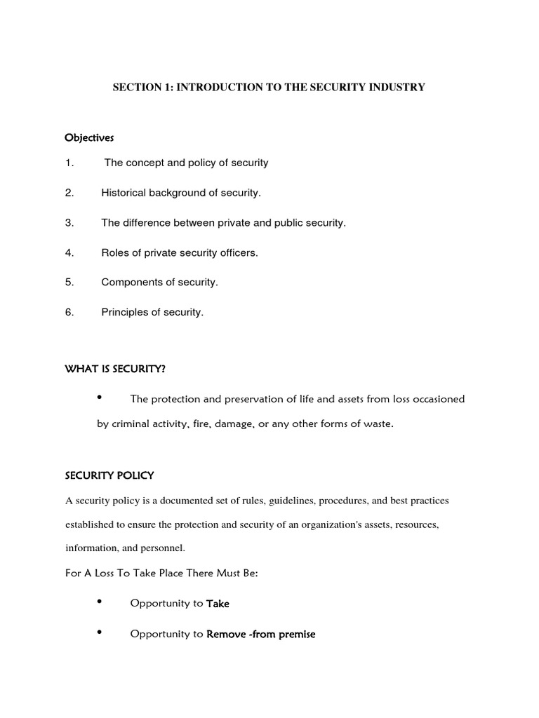 SECTION 1 | PDF | Information Security | Computer Security