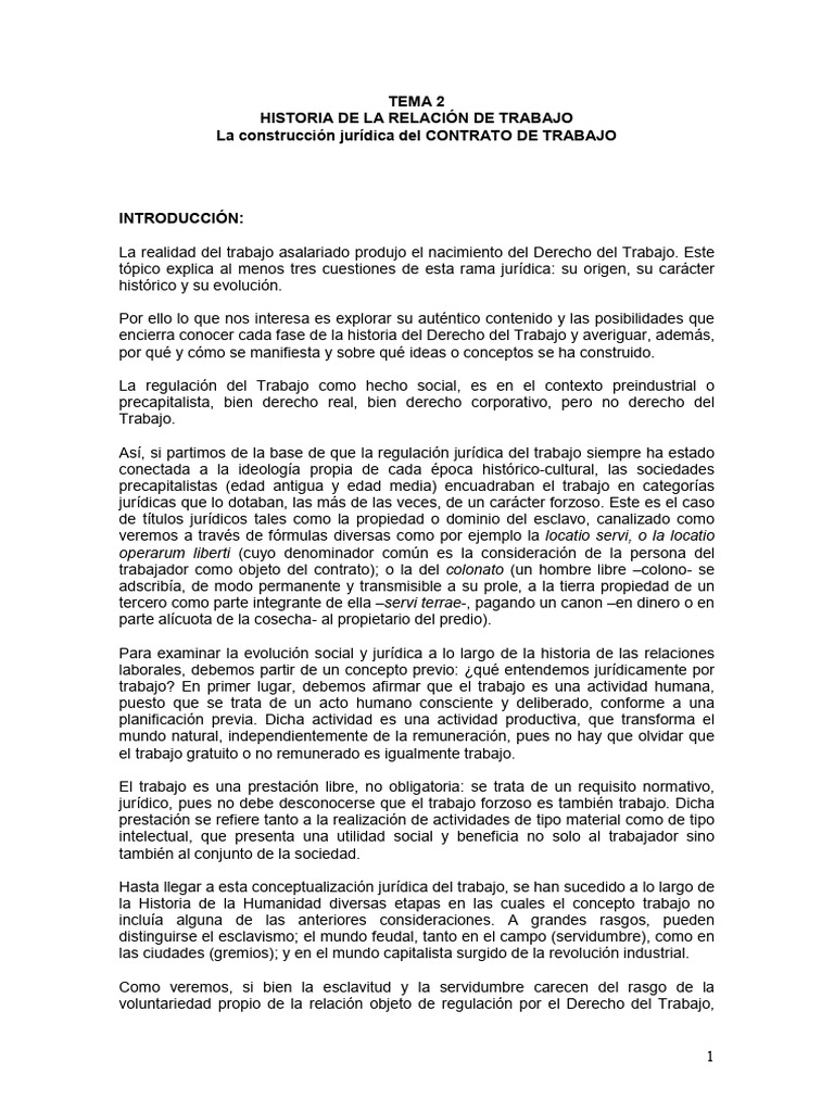 Apunts Tema 2 Historia | PDF | Servidumbre | Esclavitud