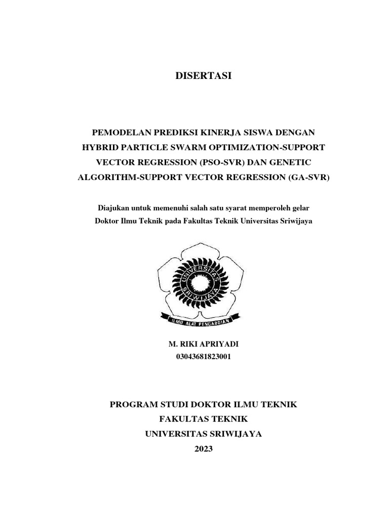 RAMA - Disertasi Contoh 1 Learning | PDF