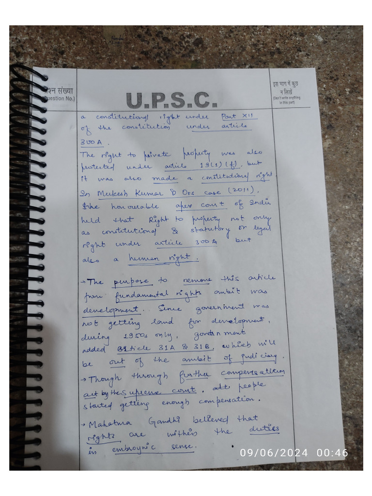 Fundamental Rights Classnote | PDF