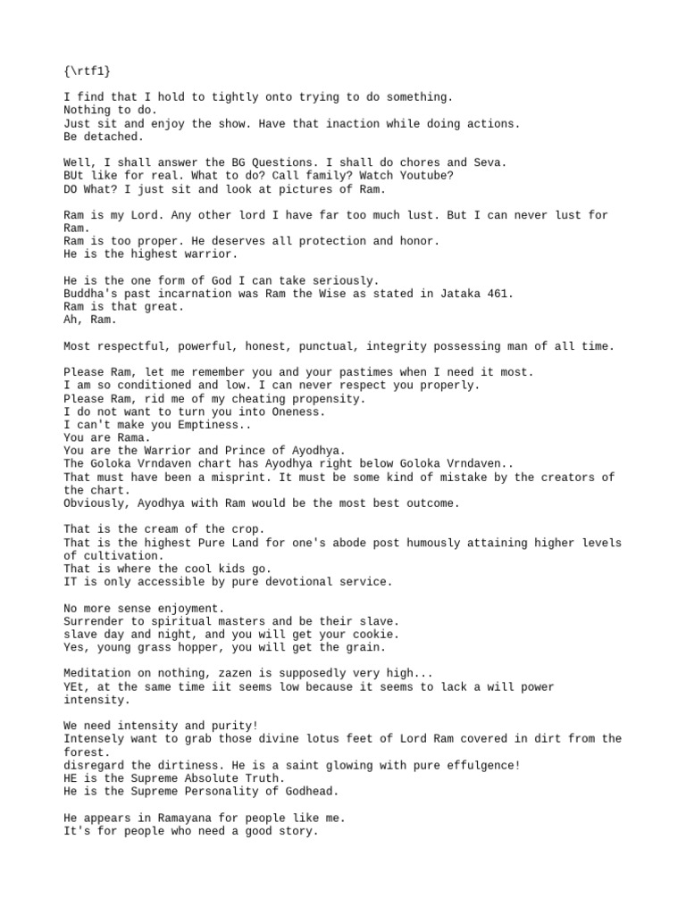 rich text | PDF | Rama