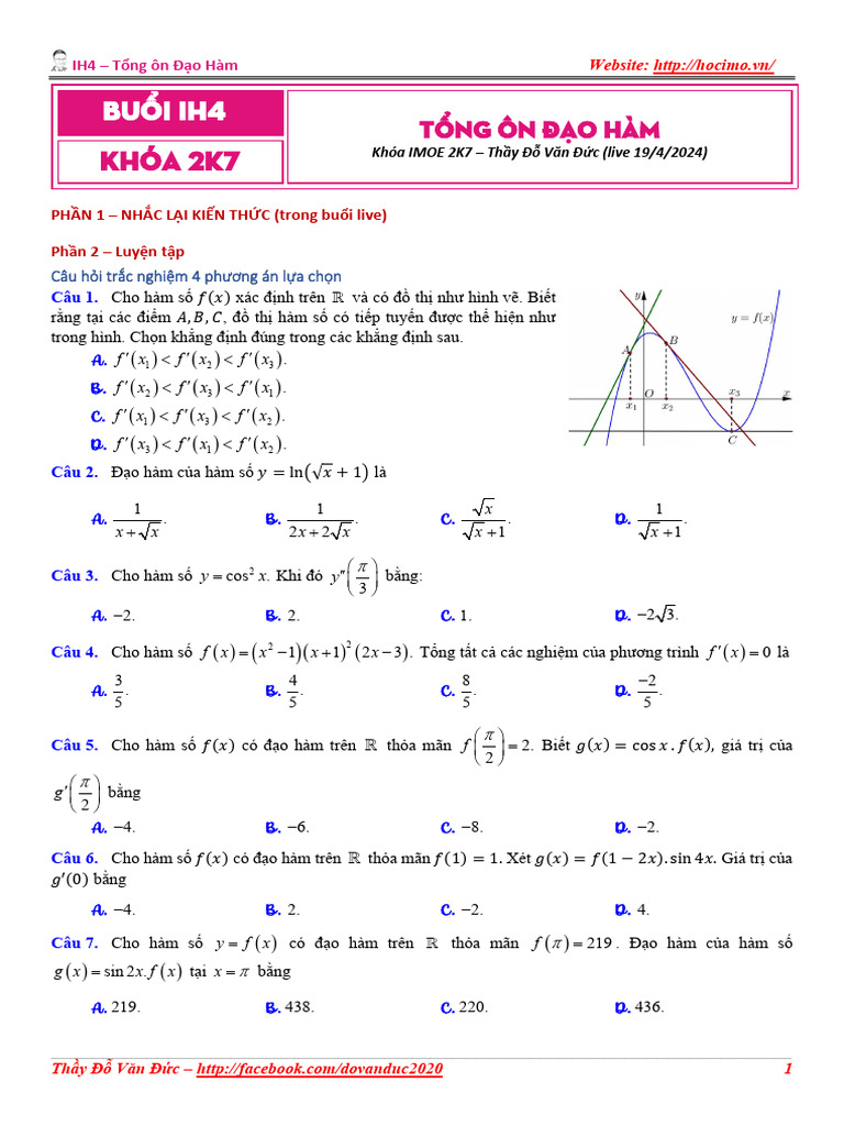 Khóa 2k7: Bu I Ih4 | PDF