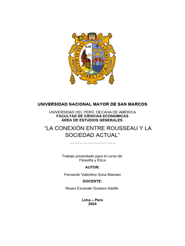 Trabajo Final de Filo | PDF | Jean-Jacques Rousseau | Contrato social