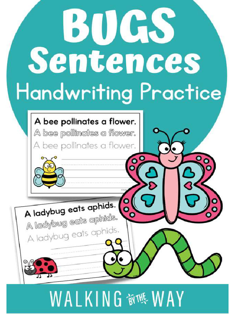 Bugs Sentences Copywork | PDF