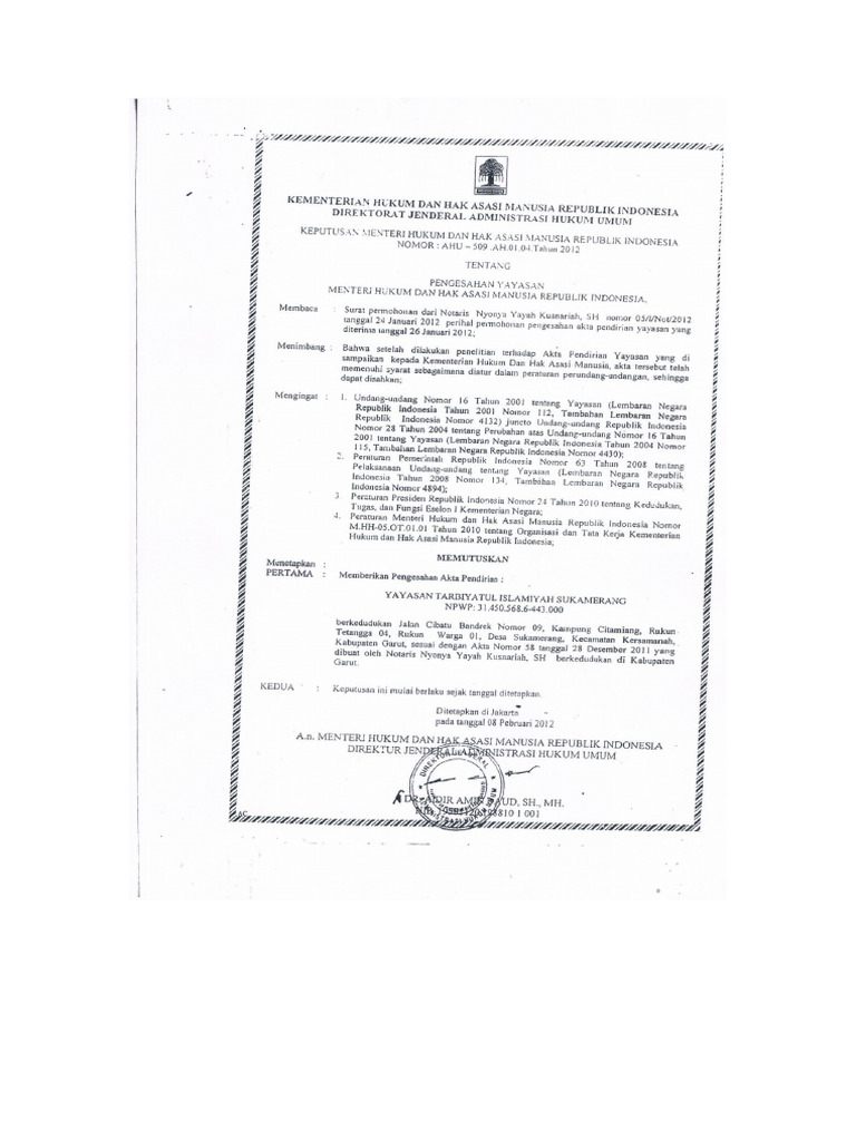 Akta Kemenhukham Pdf