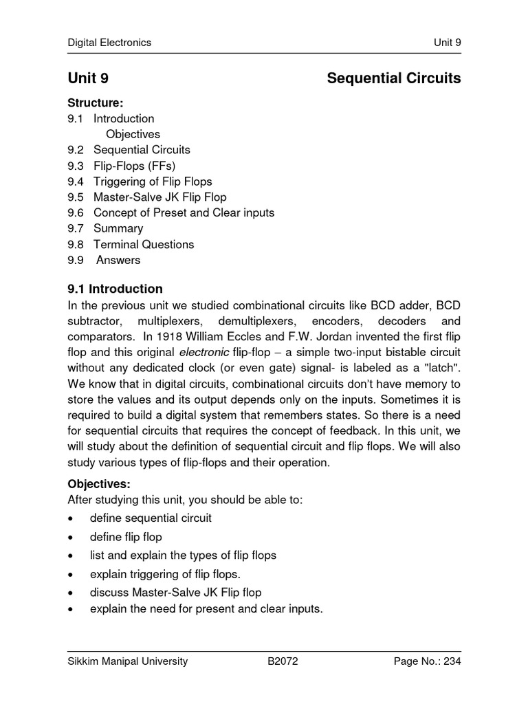 BIT102 SLM Library - SLM - Unit 09 | PDF | Logic Gate | Electronic Design