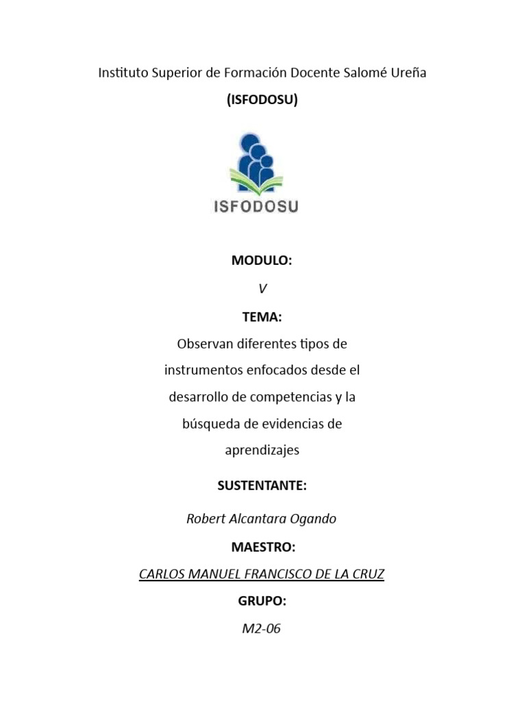 TIV. B. Observan Diferentes Tipos de Instrumentos Enfocados Desde El ... TIV. B. Observan Diferentes Tipos de Instrumentos Enfocados Desde El ...