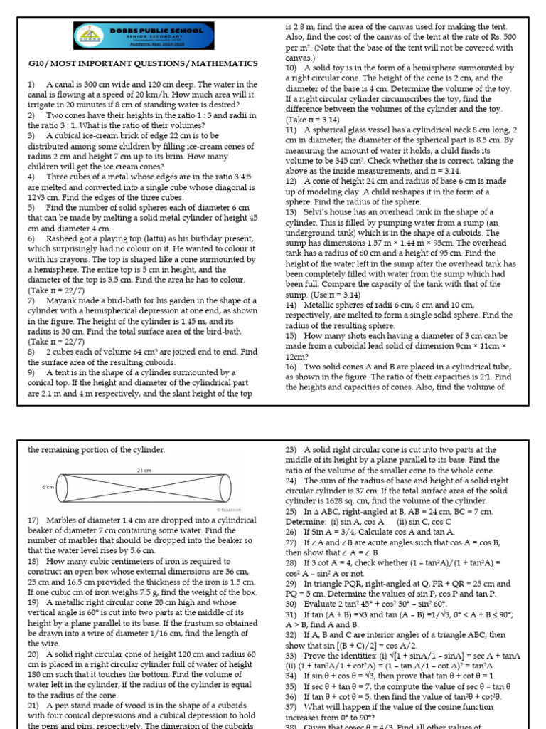 G10 Sav Sta Pro | PDF | Trigonometric Functions | Sphere