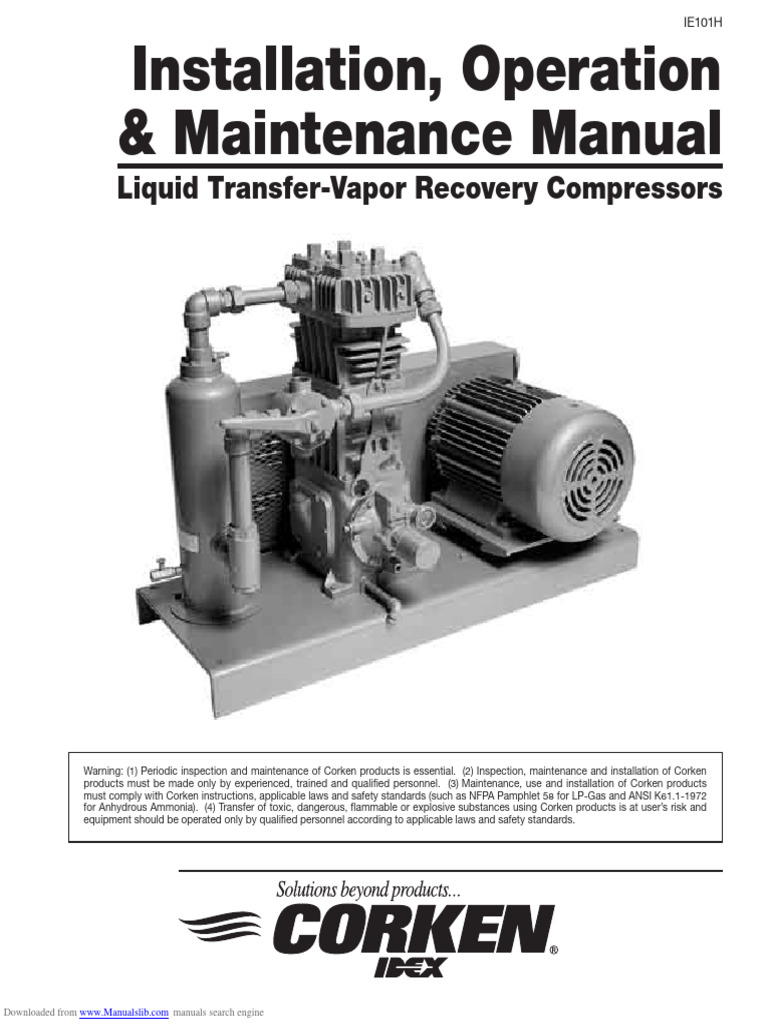 Installation, Operation & Maintenance Manual: Liquid Transfer-Vapor ...