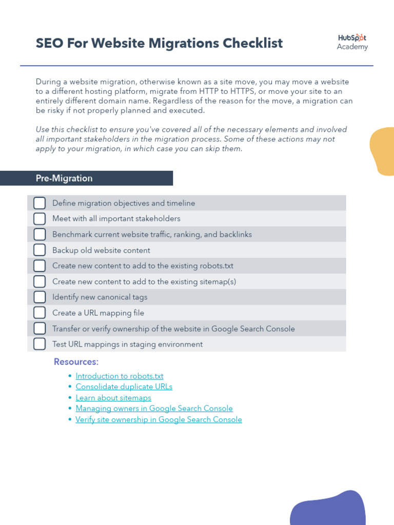 R2-EDITABLE SEO-II-Cert-Worksheet SEO WebsiteMigrations HUBSPOT | PDF