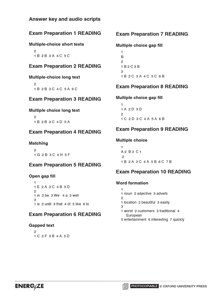 Exam Preparation Answers | PDF | Multiple Choice | Advertising