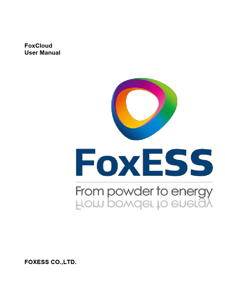 APP FoxCloud English User Manual | PDF | Android (Operating System) | Login