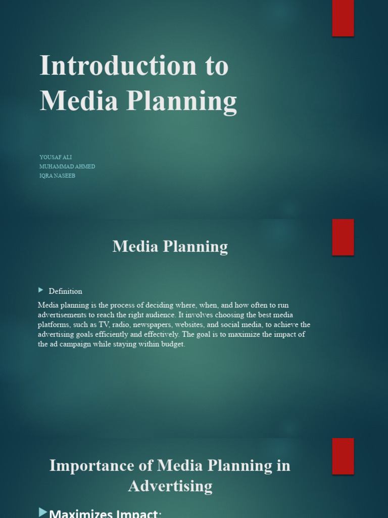 Introduction To Media Planning | PDF