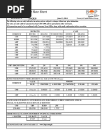 NBP Rate Sheet | PDF | Foreign Exchange Market | Currency
