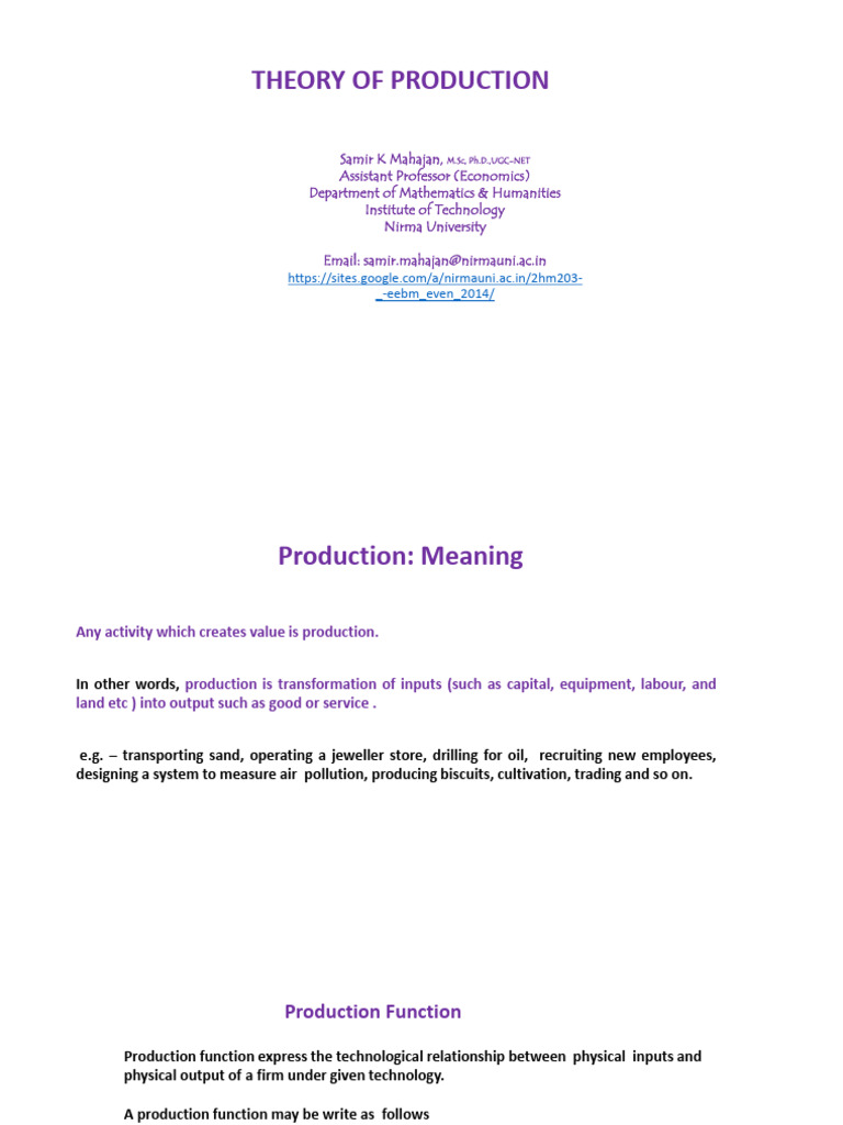 U3 - Firm Behaviour | PDF | Production Function | Average Cost