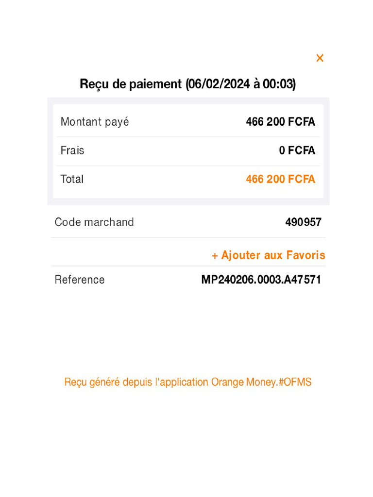 Om Reçu Loyer Kalia | PDF