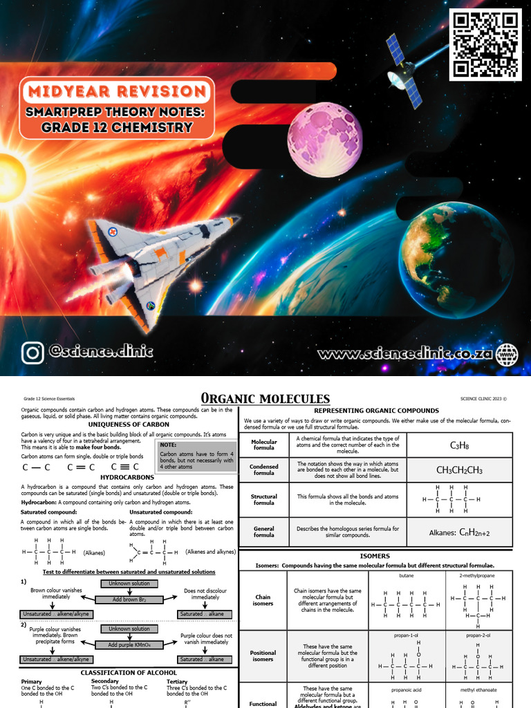 SmartPrepNotes Midyear Gr12 DBE Chemistry | PDF | Intermolecular Force ...