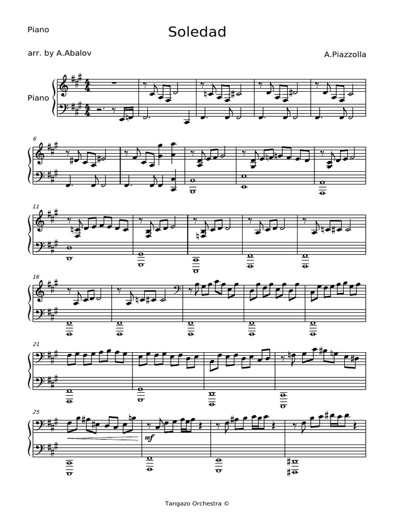 Soledad piano | PDF