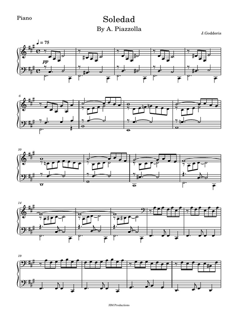 Soledad Piano | PDF | Elements Of Music | Musical Forms