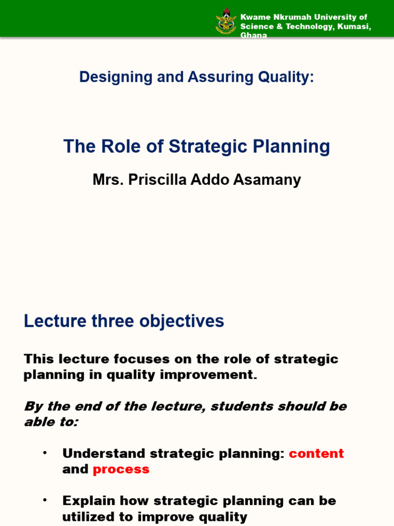 UNIT 4 - Strategic Planning | PDF | Strategic Management | Strategic ...