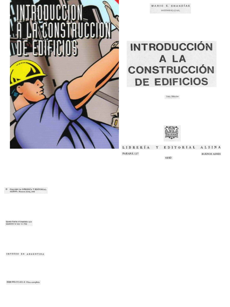 Chandias Introduccion A La Construcic3b3n de Edificios | PDF
