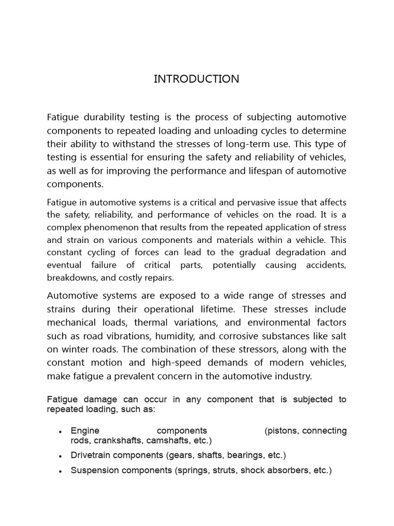 Introduction Mos | Download Free PDF | Fatigue (Material) | Reliability Engineering