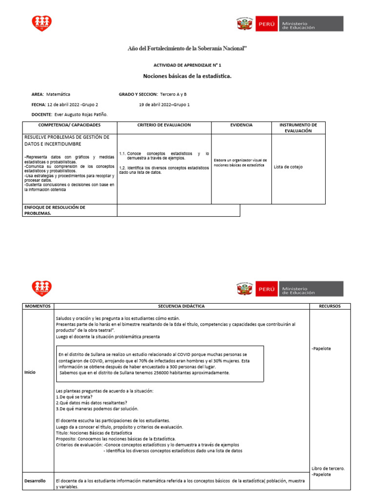 Ever Sesion 1 Nociones Basicas De Estadistica Pdf Estadísticas