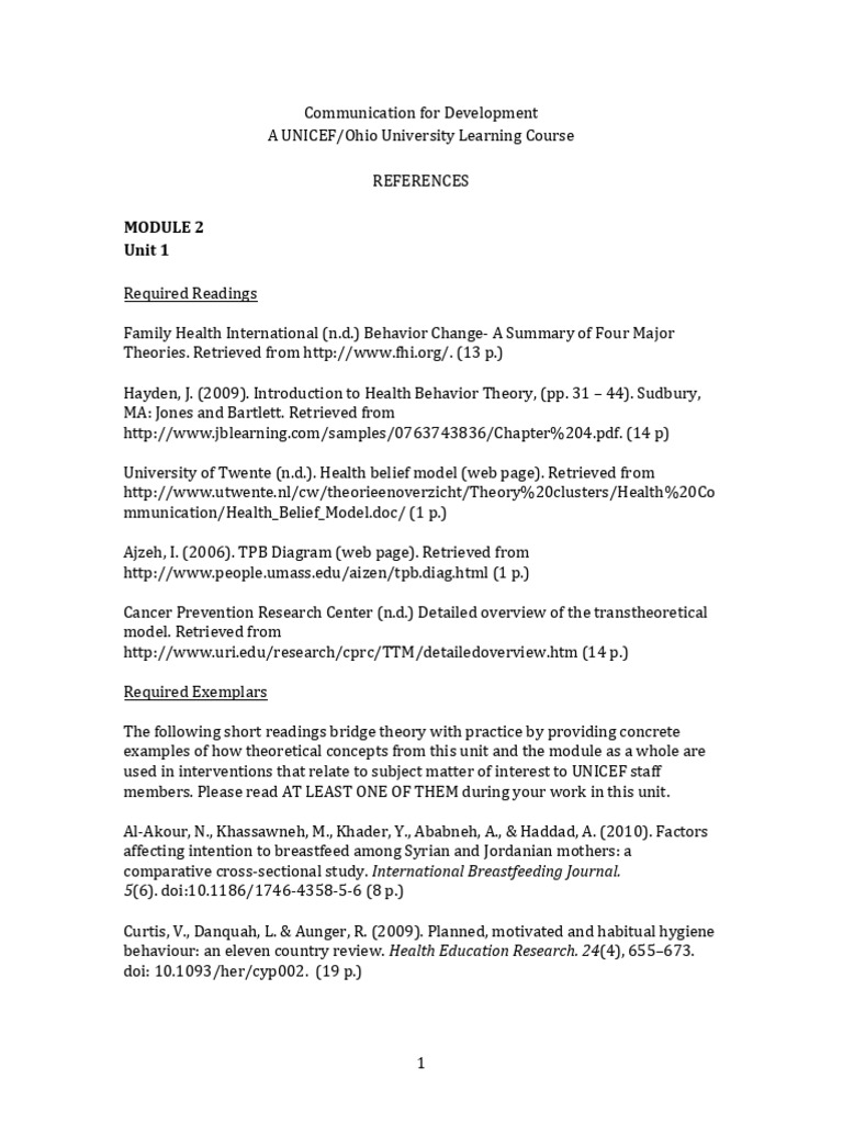 Module 2 References | PDF | Behavior