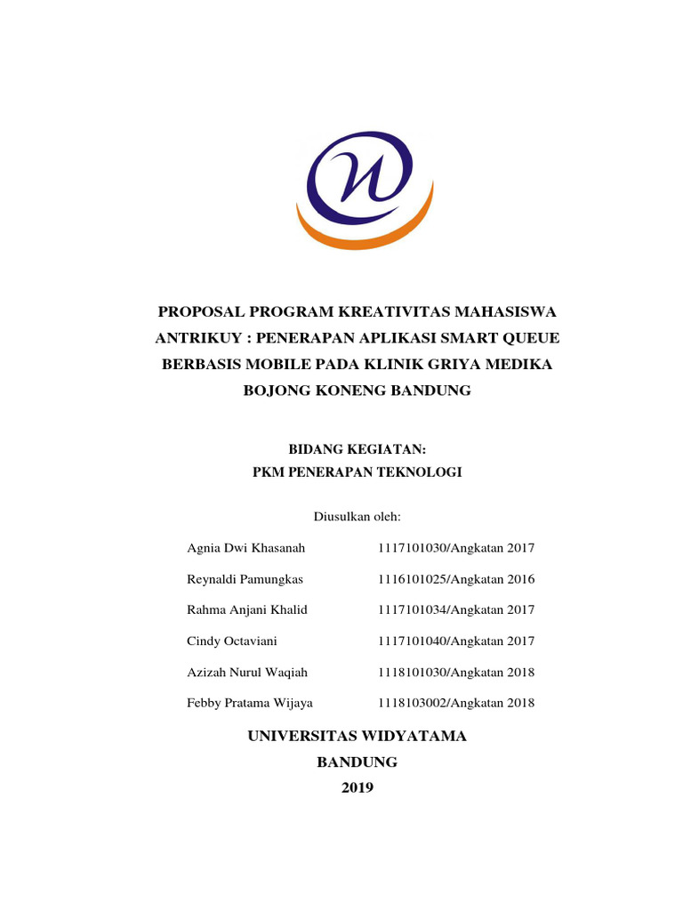 Proposal - Penerapan Aplikasi Smart Queue Berbasis Mobile Pada Klinik ...