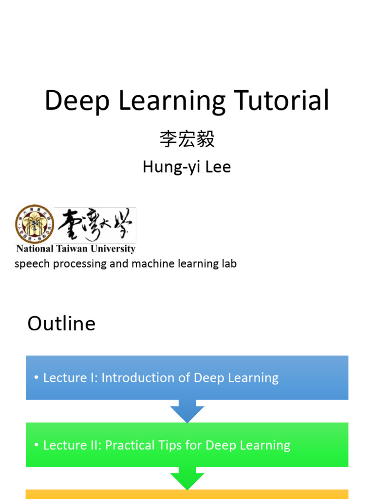 Deep Learning Tutorial | PDF | Deep Learning | Learning