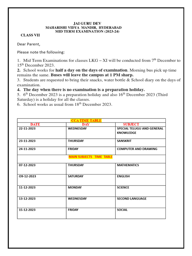 Class-Vii-Mid-Term Portion and Model Paper | PDF | Geography | Mathematics
