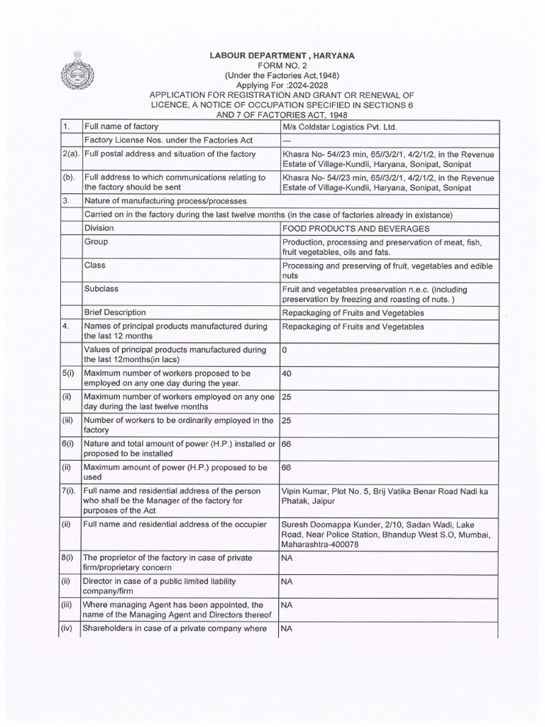 Labour Dept | PDF