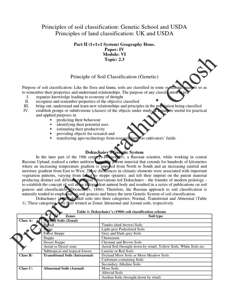 Soil Classification and Land Classification | PDF | Soil | Crop Rotation