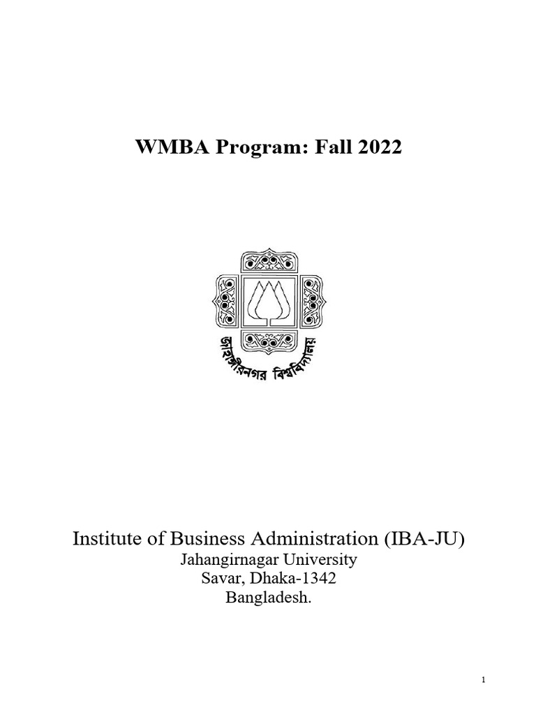 WMBA Fall 2022 Student Kit | PDF | Human Resource Management | Marketing