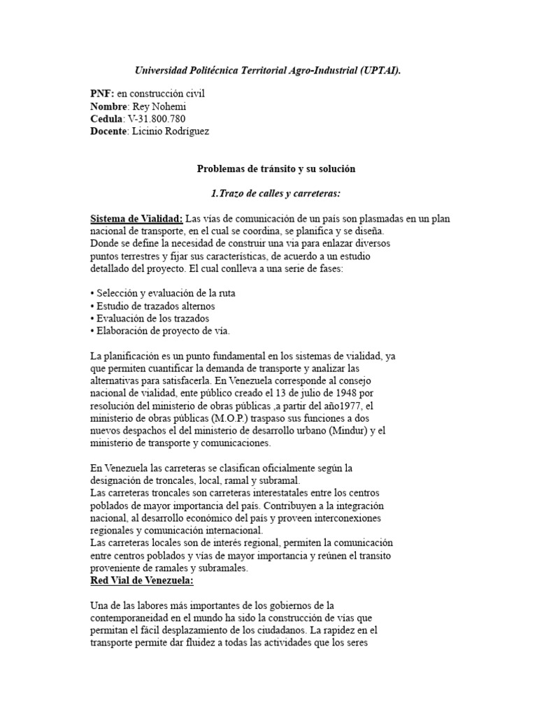 Carlos Colina Tema II | PDF | Tráfico | Peatonal