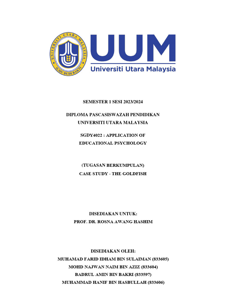 Case Study - The Goldfish (GROUP 7) | PDF | Thought | Empathy