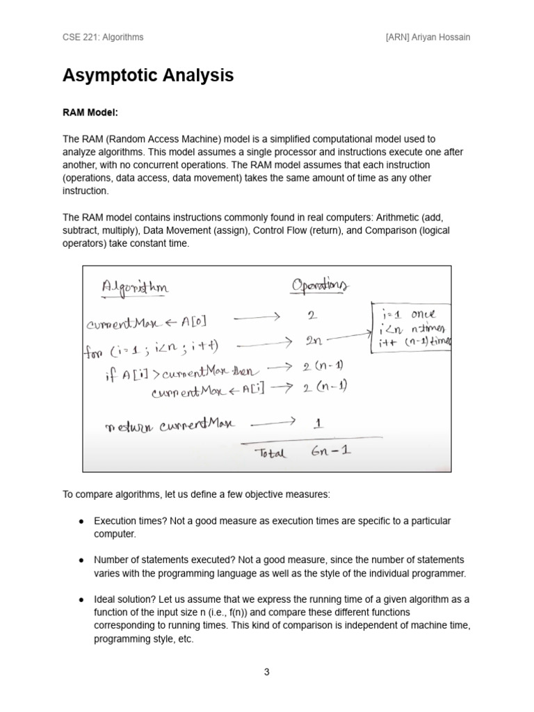 Chap 2 - Asymptotic Analysis | PDF | Time Complexity | Computing