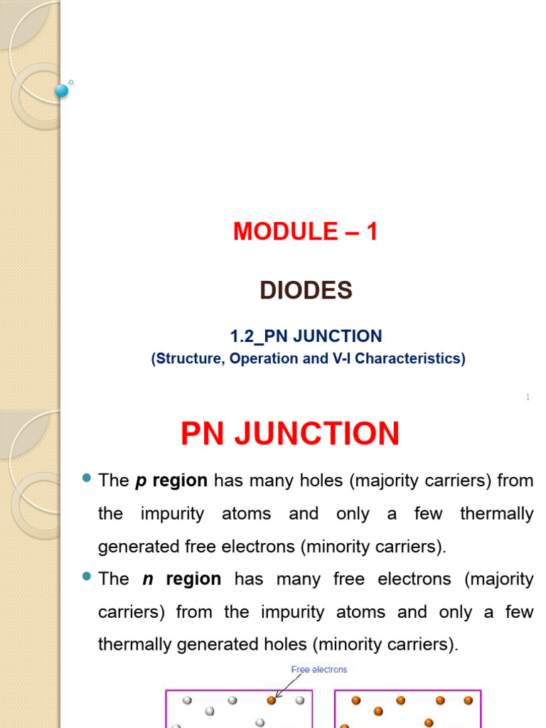 1.2 PN Junction Diode | PDF | P–N Junction | Diode