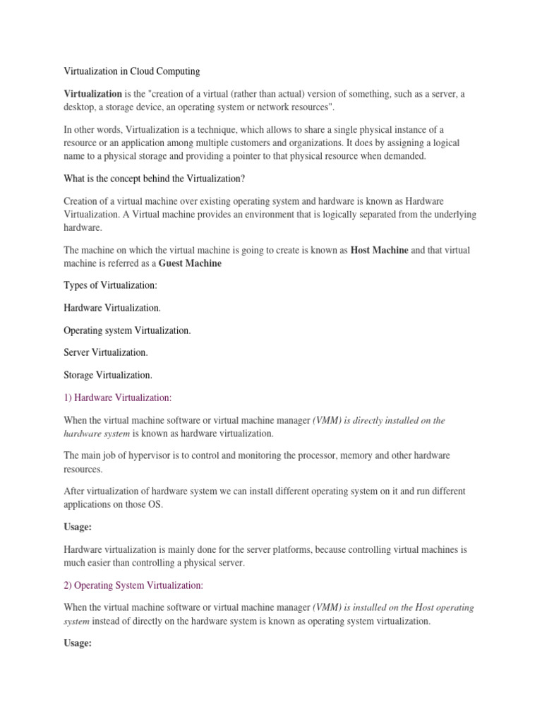 Unit-2 1 | PDF | Virtualization | Cloud Computing