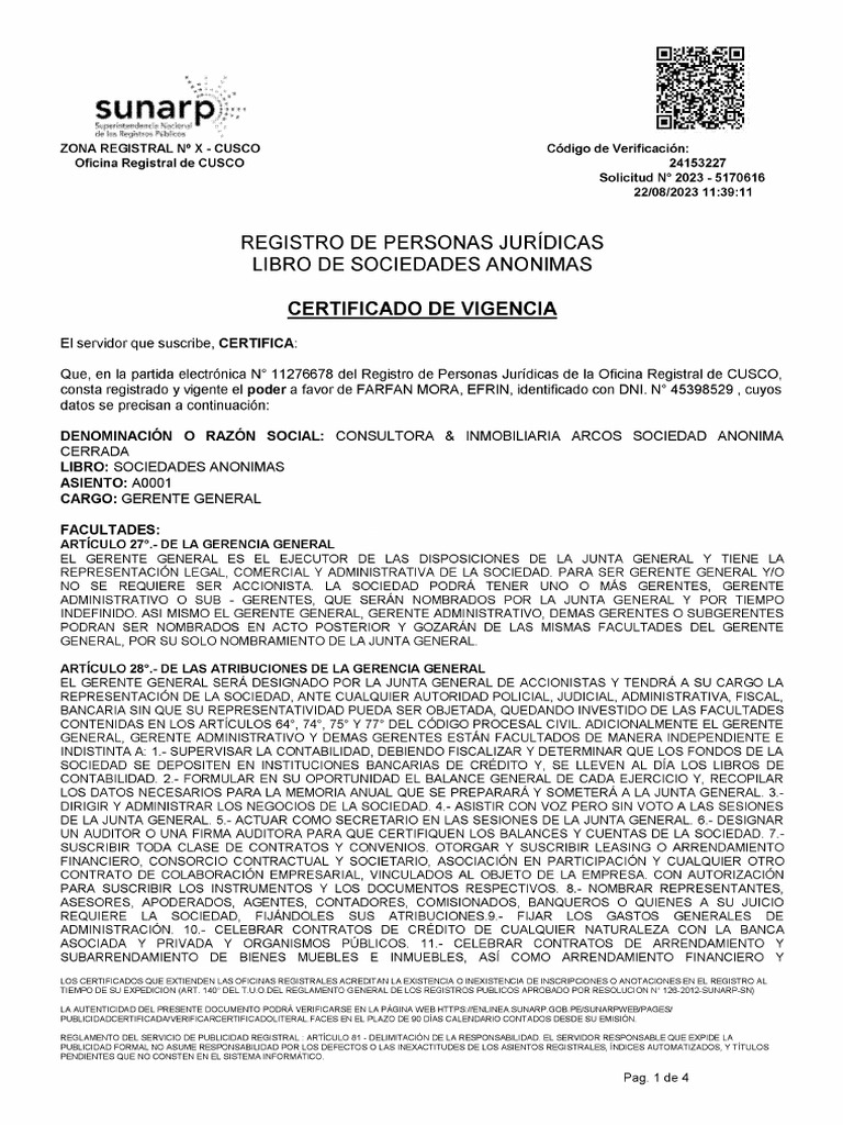 Vigencia de Poder | PDF