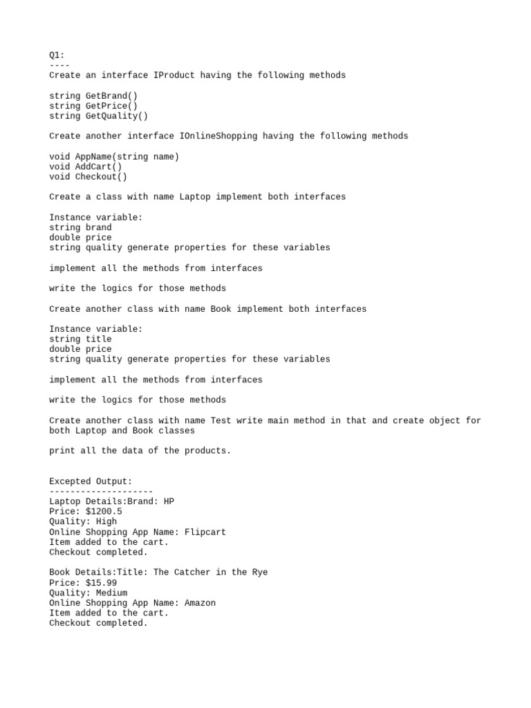 day 20 | PDF | Interface (Computing) | Object (Computer Science)